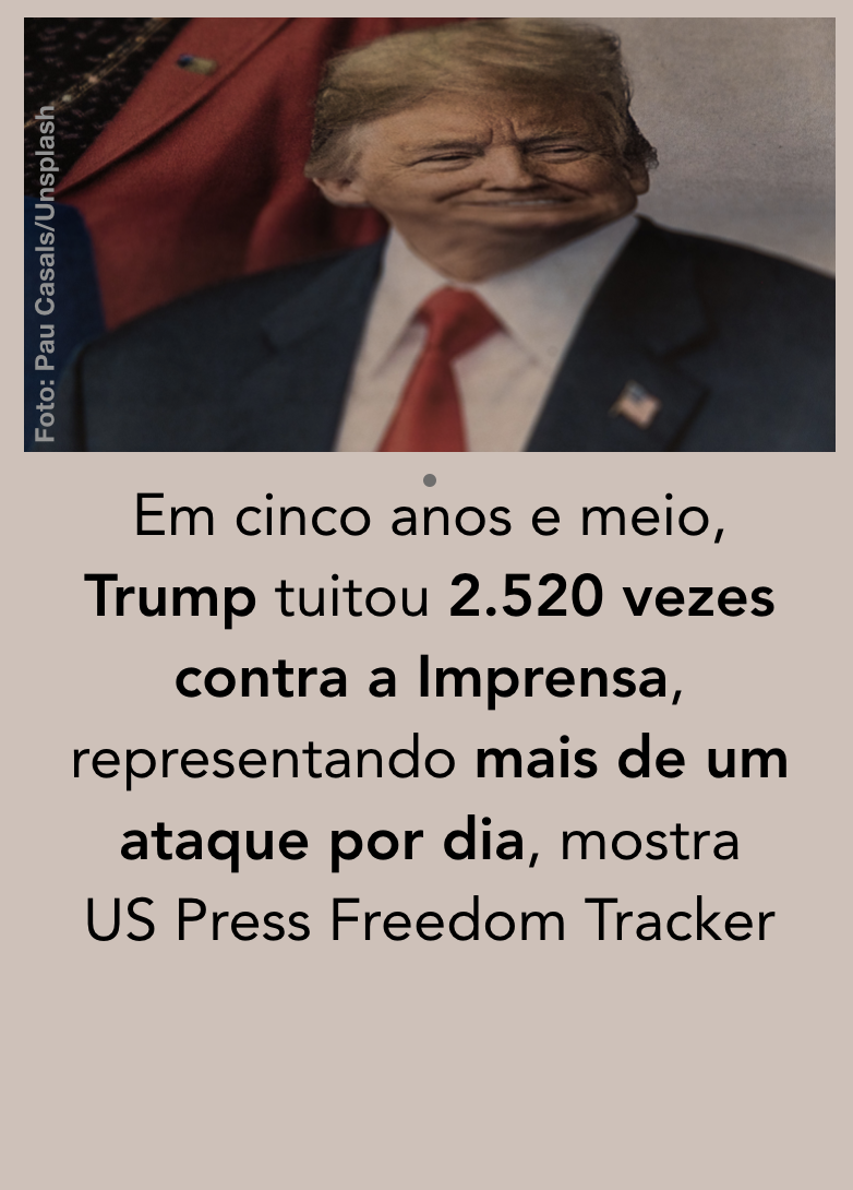 Em cinco anos, Trump tuitou 2.520 vezes contra a imprensa: mais de um ...